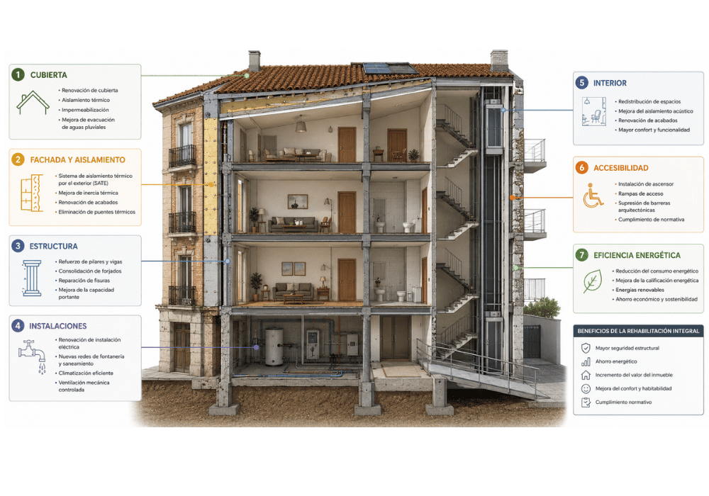 Rehabilitación integral de edificios | Reforma y proyectos